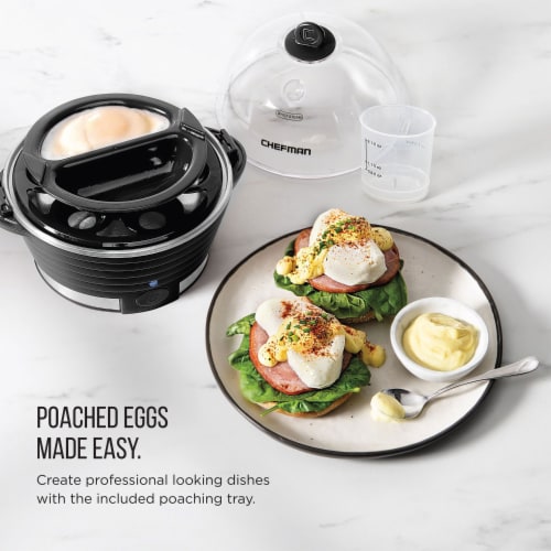 Chefman Electric Egg Cooker Boiler Black 1 ct Foods Co