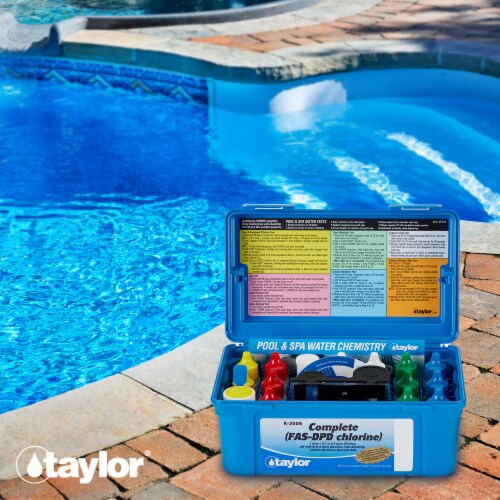 Taylor K2006 Complete Swimming Pool Water Test Kit for Chlorine, pH ... Taylor K2006 Complete Swimming Pool Water Test Kit for Chlorine, pH ...
