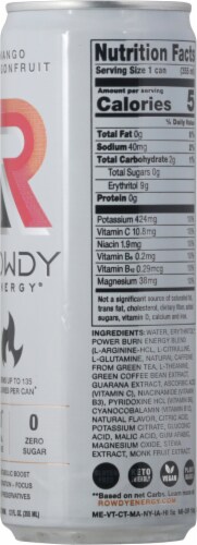 Rowdy Energy® Mango Energy Drink, 12 fl oz - Kroger Rowdy Energy® Mango Energy Drink, 12 fl oz - Kroger