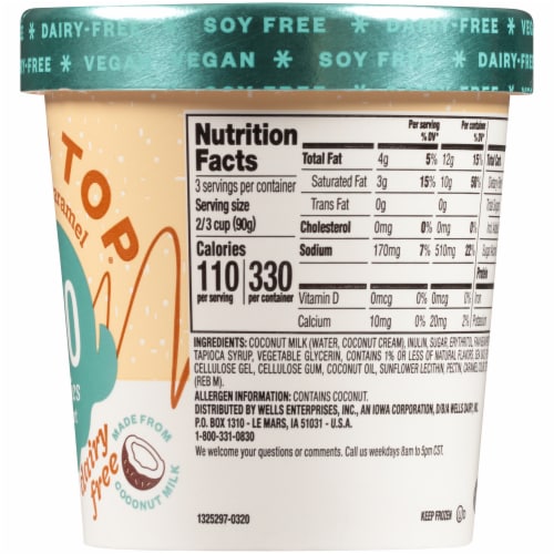 Halo Top® Dairy-Free Soy-Free Vegan Sea Salt Caramel Frozen Dessert, 1 ... Halo Top® Dairy-Free Soy-Free Vegan Sea Salt Caramel Frozen Dessert, 1 ...