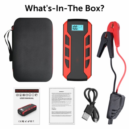 Portable Car Jump Starter 800A Peak 10000mAh 6.0L Gas Car or 3.0L Diesel Car 1 unit QFC