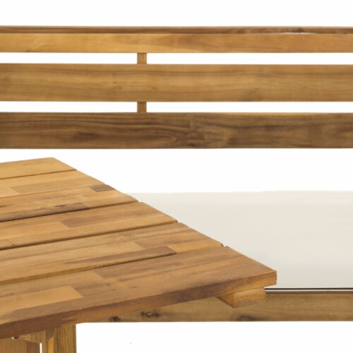 SAFAVIEH Outdoor Collection Wilton Balcony Corner Lounge Set Natural Beige BENCH 39.4 x 18.9 x Gerbes Super Markets
