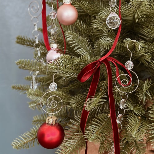 Wrapables Stainless Steel Christmas Tree Ornament Hooks with Beads Set of 20 20 Pieces Fry s Food Stores