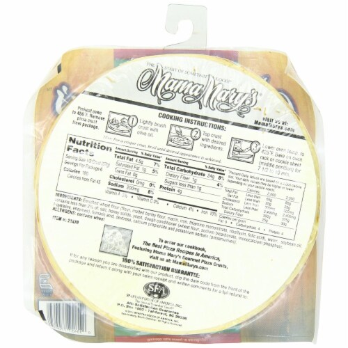 Mama Marys 7 Pizza Crust Traditional 12 Ounce 12 Ounces Kroger