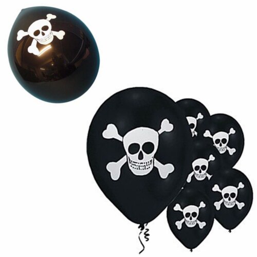 15 Pcs 11 Latex Pirate Balck Balloons Party Decorations Birthday