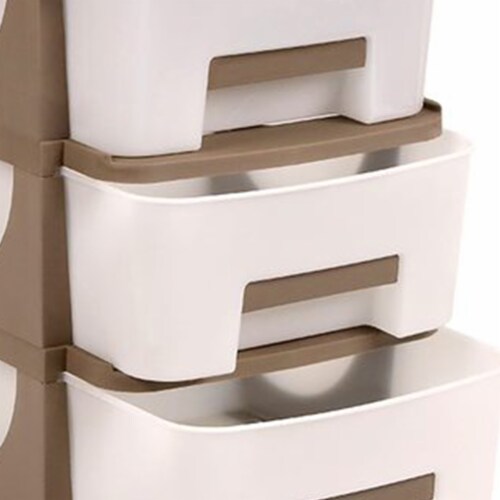 Homeplast Vesta 24 In Tall Plastic 3 Drawer Home Storage Organizer