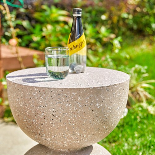 Glitzhome Modern Design Side Table Faux Terrazzo Urban End Glitzhome Modern Design Side Table Faux Terrazzo Urban End