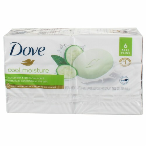 Dove Cool Moisture Moisturizer Cream Bars Cucumber And Green Tea 3 75