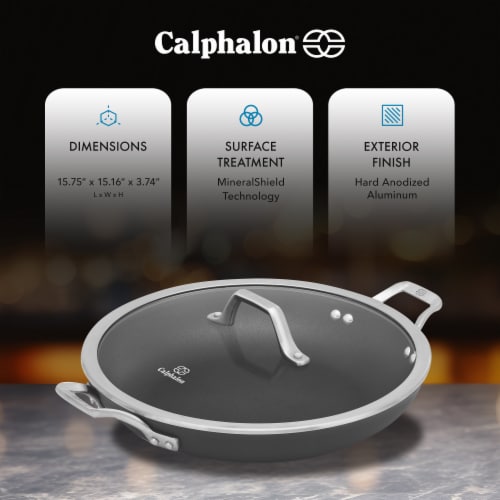 Calphalon Premier Space Saving 12 Inch Hard Anodized Nonstick Everyday