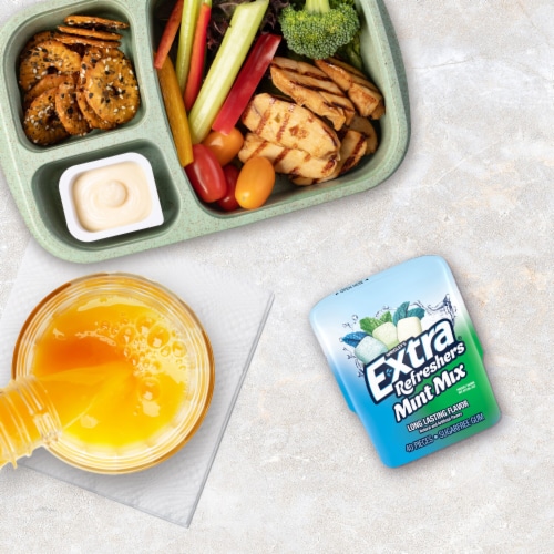Extra Gum Refreshers Mint Mix Sugar Free Chewing Gum Bottle 40 Pc Kroger