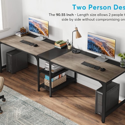 Large two person desk store