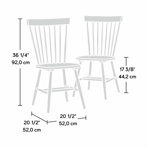 Sauder New Grange Spindle Back Chair set of 2 1 Gerbes Super Markets