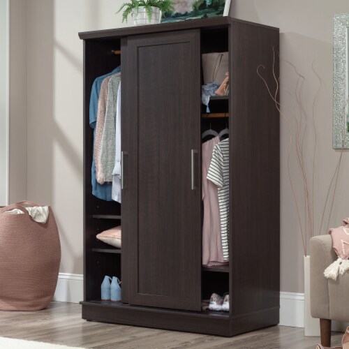 Sauder HomePlus Sliding Door Wardrobe Cabinet in Dakota Oak 1 Foods Co