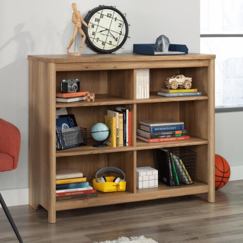 Sauder Dover Edge Cubby Storage Bookcase in Timber Oak 1 Fred Meyer