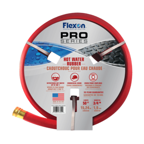 Flexon 3 4 X 50ft Heavy Duty Premium Rubber Hot Water Garden Hose 50ft