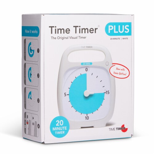Time Timer PLUS, 20 Minute Timer, White, 20 min - Kroger Time Timer PLUS, 20 Minute Timer, White, 20 min - Kroger