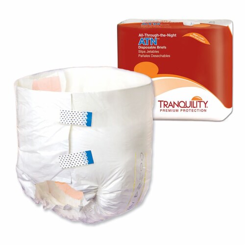 Tranquility ATN Adult Incontinence Brief L Heavy Absorbency Overnight 2186 Maximum 12 Ct Large 12 ct Fry s Food Stores