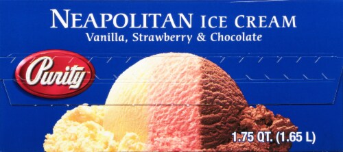Purity™ Neapolitan Vanilla Strawberry And Chocolate Ice Cream 56 Fl Oz