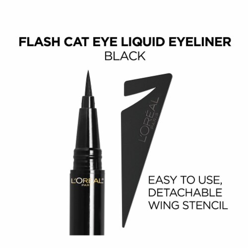 Loreal Paris Infallible Flash Cat Eye Black 220 Waterproof Liquid Eyeliner 0018 Fl Oz