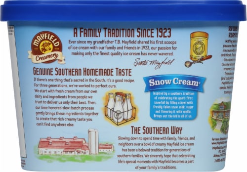 Mayfield Creamery Snow Cream Frozen Dessert 1 5 Qt Kroger