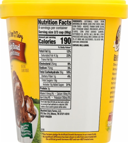 Mayfield Creamery® Rocky Road Ice Cream Tub 1 5 Qt Frys Food Stores