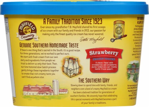 Mayfield Creamery Lowfat Strawberry Frozen Yogurt 1 5 Qt Pick ‘n Save