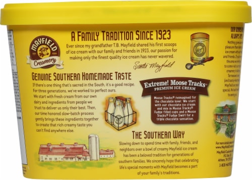 Mayfield Creamery® Extreme Moose Tracks® Ice Cream Tub 1 5 Quart