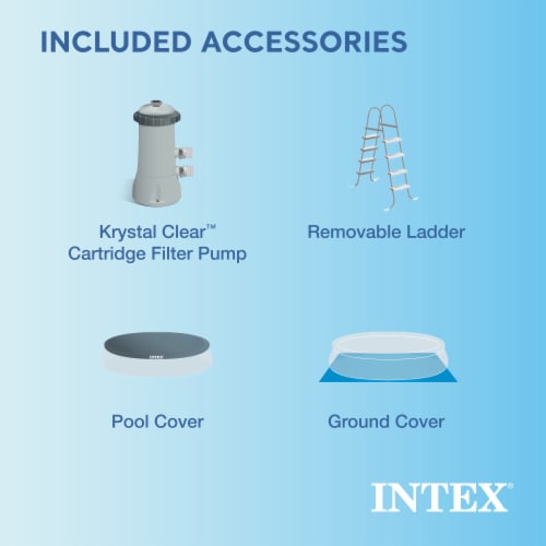 Intex 15' x 48 Inflatable Easy Set Above Ground Swimming Pool w/ Ladder ... Intex 15' x 48 Inflatable Easy Set Above Ground Swimming Pool w/ Ladder ...