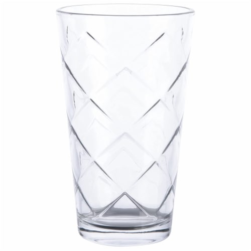 Gibson Home Lattice 4 Piece 16 Ounce Glass Tumbler Set One Size Kroger