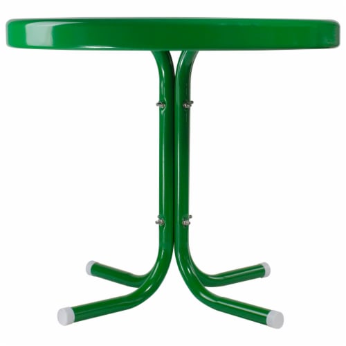 Northlight 22 Outdoor Retro Round Tulip Metal Side Table Green 11 each Foods Co