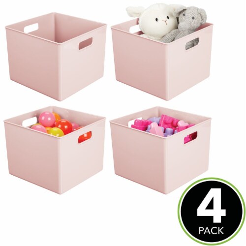 mDesign Plastic Cube Storage Bins Organizer Basket Containers 4 Pack Lt. Pink 4 Fry s Food Stores