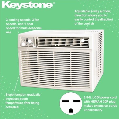 18, 000 Btu Heat/Cool Window Air Conditioner, 1 - Kroger 18, 000 Btu Heat/Cool Window Air Conditioner, 1 - Kroger