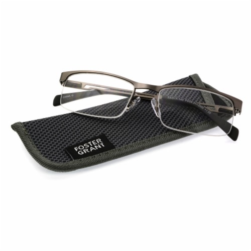 Foster Grant® Men’s Lamar Reading Glasses – Matte Black Metal, +1.25 ... Foster Grant® Men’s Lamar Reading Glasses – Matte Black Metal, +1.25 ...