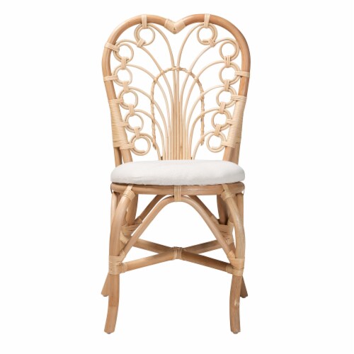 Bali And Pari Jerica Modern White Rattan Dining Chair One Size Kroger