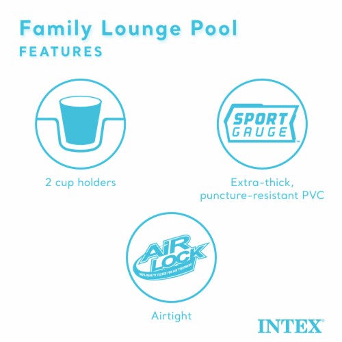 Intex Swim Center Round Inflatable Outdoor Swimming Lounge Pool with ... Intex Swim Center Round Inflatable Outdoor Swimming Lounge Pool with ...