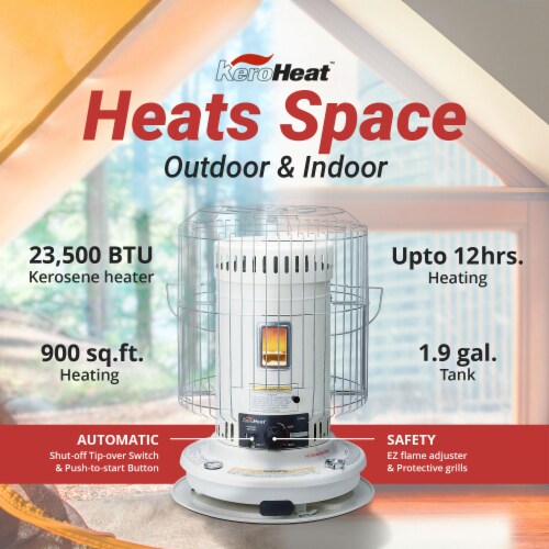 Sengoku KeroHeat 23 500 BTU Indoor Outdoor Convection Kerosene Heater 3 Pack 3 Piece Jay C Food Stores