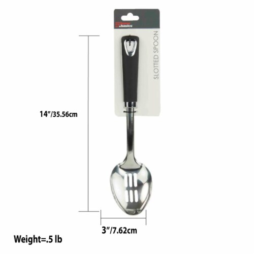 Home Basics Stainless Steel Aster Slotted Spoon Each Kroger