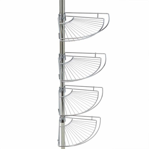 Home Basics 4 Tier Corner Shower Shelf, 1 Unit - Kroger Home Basics 4 Tier Corner Shower Shelf, 1 Unit - Kroger