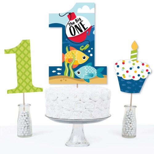 Big Dot of Happiness 1st Birthday - Reeling in the Big One Centerpiece ... Big Dot of Happiness 1st Birthday - Reeling in the Big One Centerpiece ...