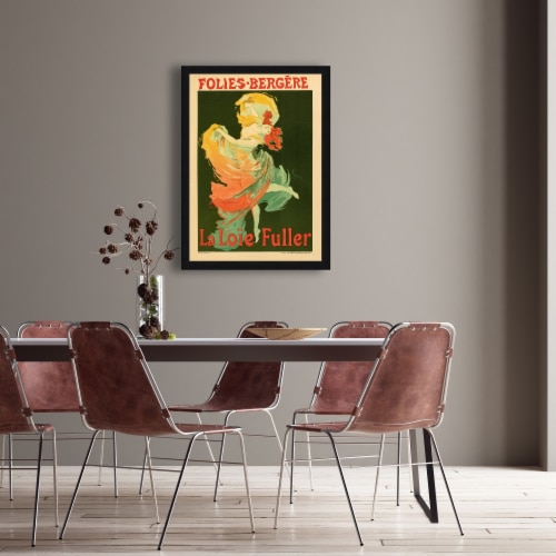 Folies Bergere La Loie Fuller By Jules Cheret, Framed Wall Art, 18 X23 ... Folies Bergere La Loie Fuller By Jules Cheret, Framed Wall Art, 18 X23 ...