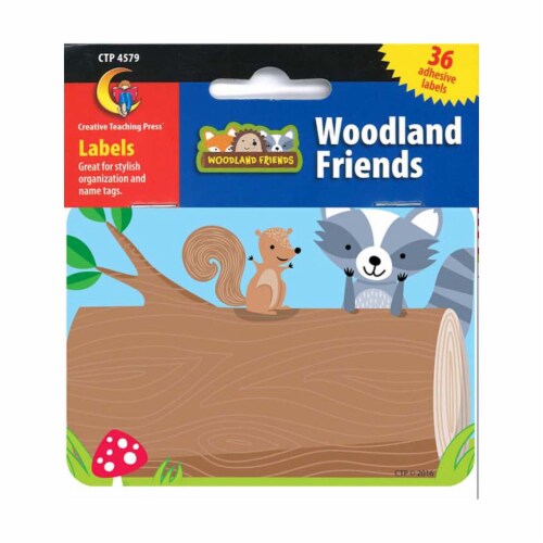 Creative Teaching Press Woodland Friends Name Tag Labels 36 Per Pack