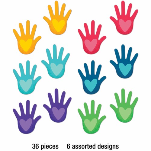 Carson Dellosa Education One World Hands With Hearts Cut Outs 36 Per
