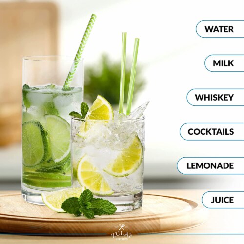 Zulay Kitchen Plastic Tumblers Drinking Glasses Set Of 8 Clear 8 Kroger