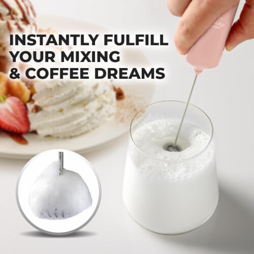 Zulay Kitchen Powerful Mini Milk Frother Handheld Electric Hand Mixer 1 Foods Co