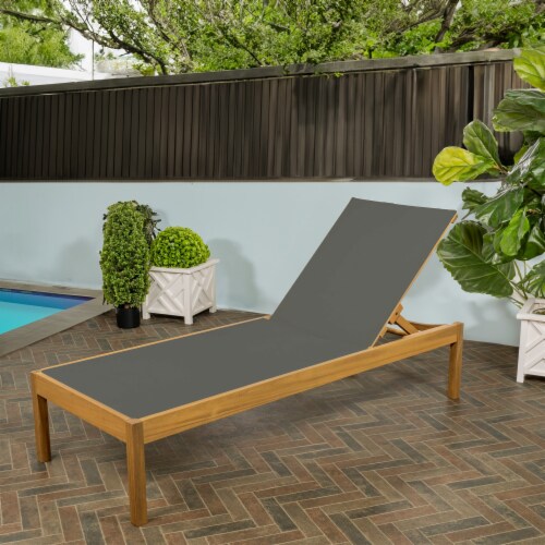 Acacia wood chaise lounge outdoor store