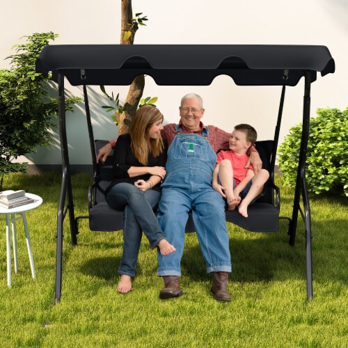 Porch glider swing with canopy store