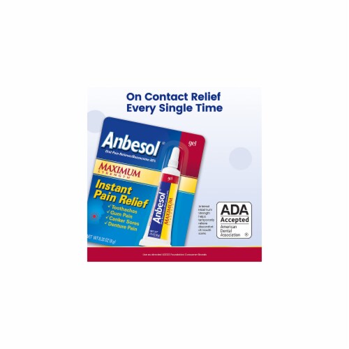 Anbesol Gel Maximum Strength - Instant Oral Pain Relief (Pack of 8), 8 ... Anbesol Gel Maximum Strength - Instant Oral Pain Relief (Pack of 8), 8 ...