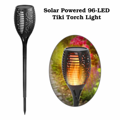 96 Leds Solar Flame Torch Light Waterproof Flickering Flame Lamp Yes Kroger