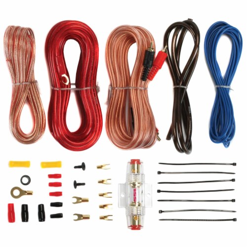 Crunch PX 1000.4 1000W Car Stereo Amp Soundstorm AKS8 8 Gauge Amp Wiring Kit 2 Piece Fry s Food Stores
