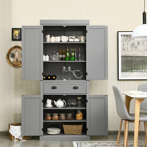 Larder cupboard grey store